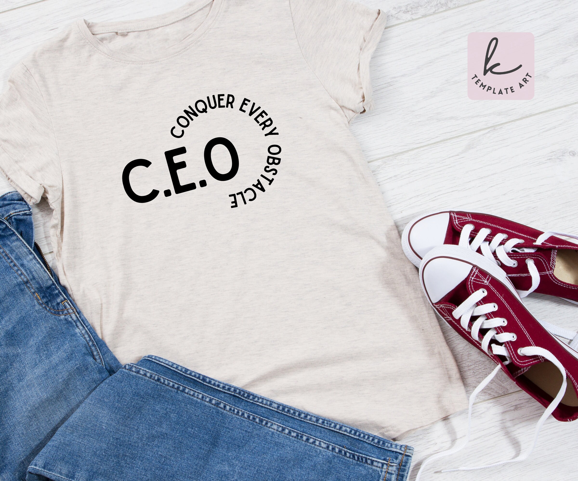 Circular CEO Conquer Every Obstacle Svg Shirt Hustle Dxf - Etsy