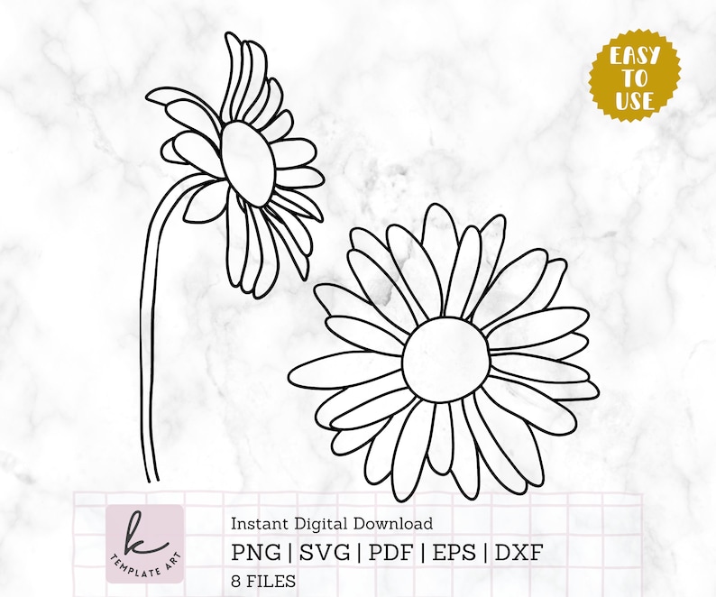 Daisy Flower Svg Cut File for Craft Art and Cricut Daisies - Etsy