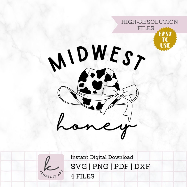 Arquivo de corte SVG Balletcore Coquette Midwest Honey para Cricut ...