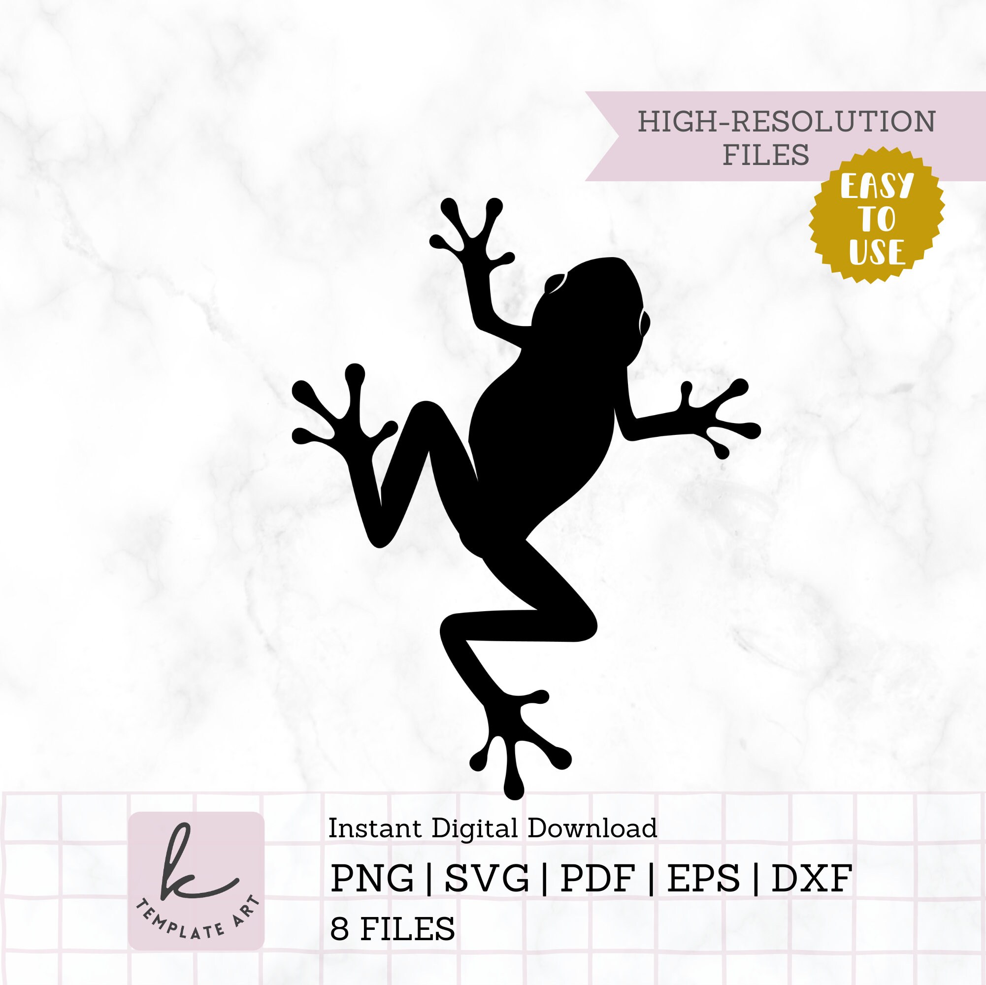 Frog Silhouette Frog Clipart Png Cute Frog Dxf Silhouette - Etsy