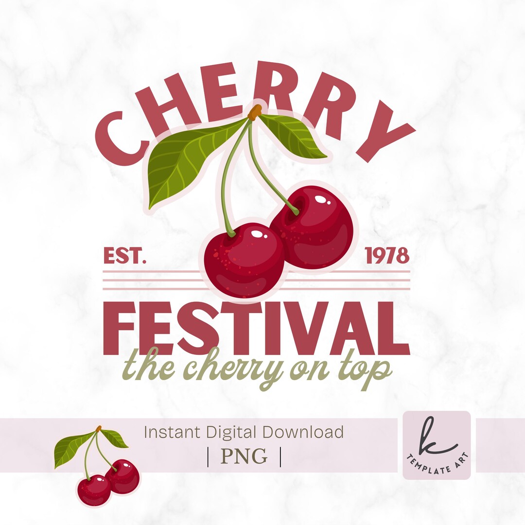 Cherry PNG Retro Design Shirt, Festival Coquette PNG the Cherry on Top ...