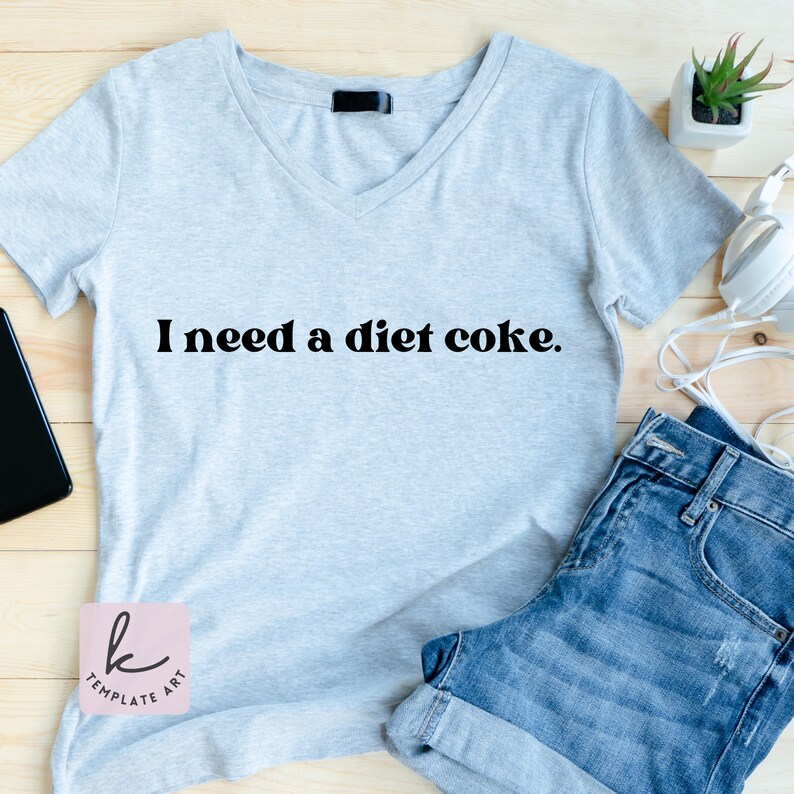 Archivo SVG de camiseta con cita de Coca-Cola Light, humor sarcástico ...