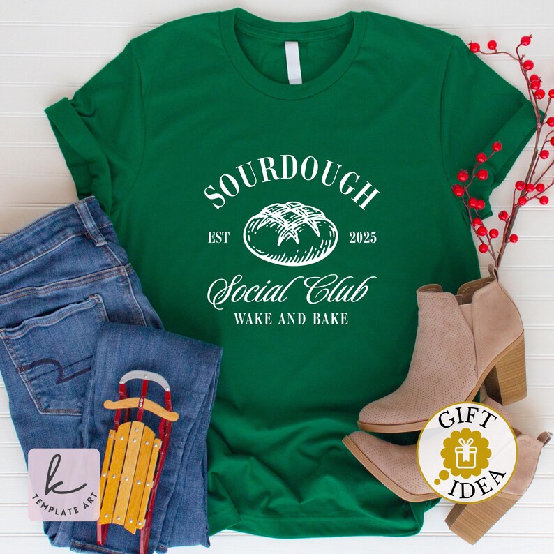 Club Social de Masa Madre SVG, Camiseta PNG de Pan de Masa Madre ...