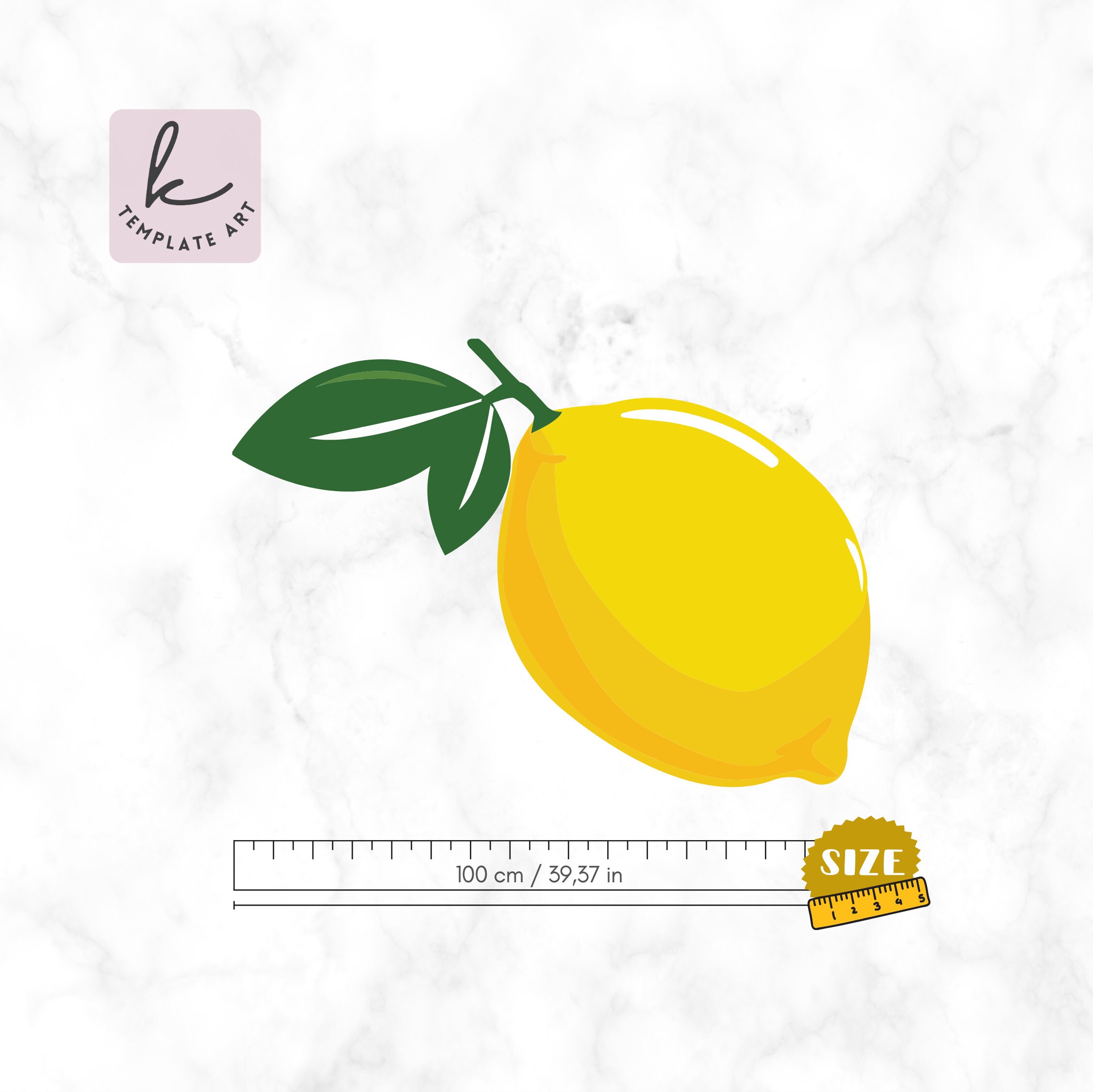 Beautiful Lemon Fruit Svg File for Craft Art Layered Lemon - Etsy