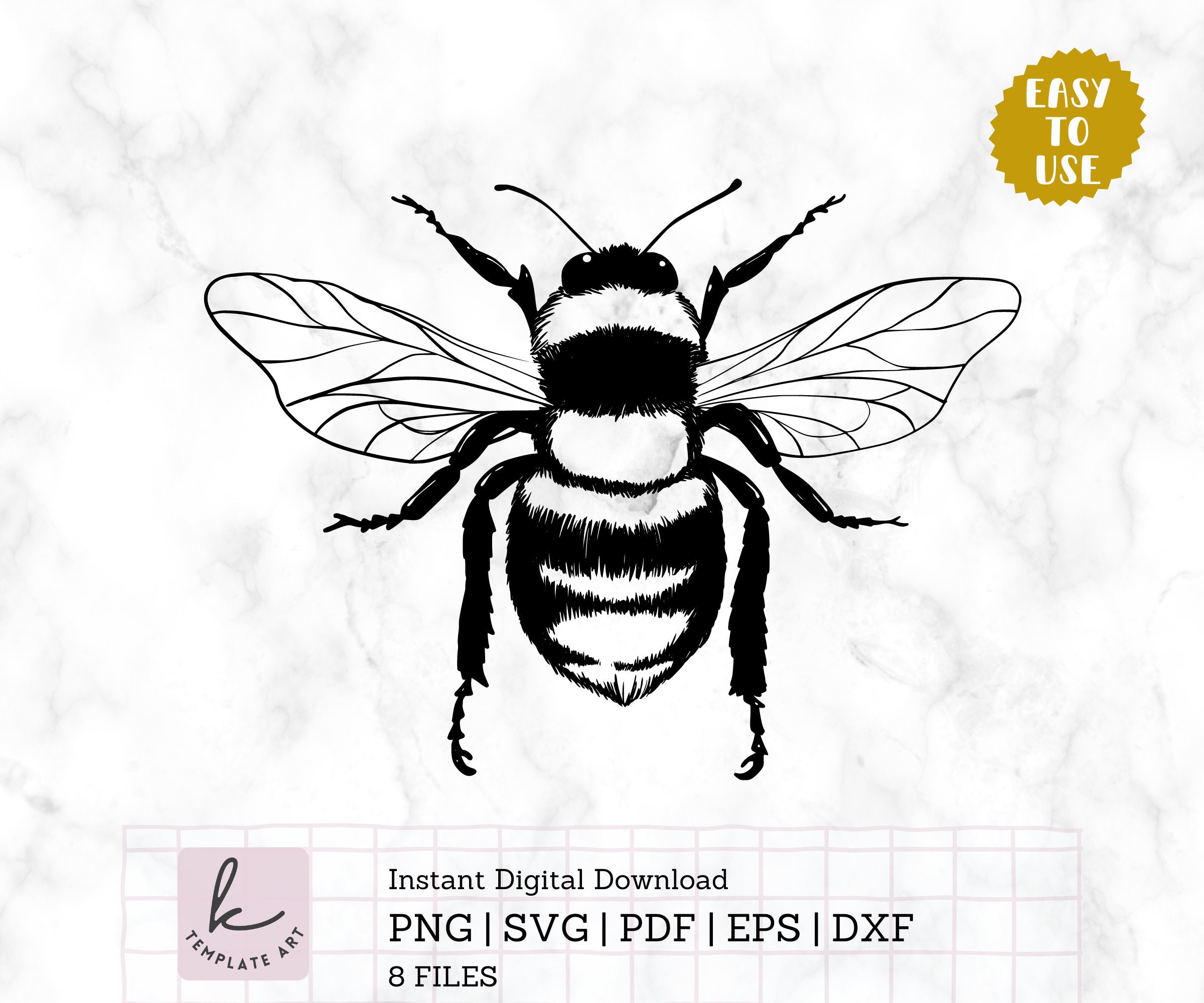 Bee Silhouette svg, abeja victoriana, insecto, archivo de corte ...