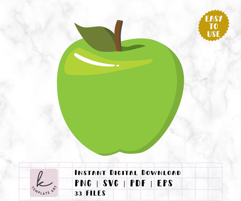 Archivo verde 3D Apple Clipart svg, profesor svg, escuela svg, archivo ...