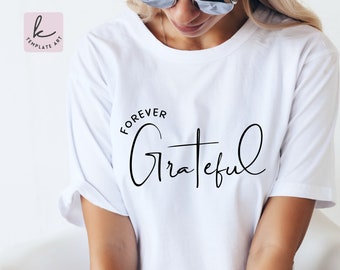 Grateful Svg Thanksgiving Svg Minimalist Grateful Script - Etsy