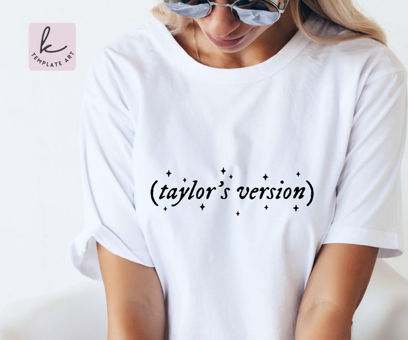 Versión Camisa Svg y Png, Taylor's Svg, Taylor's Dxf, Taylor Evermore ...
