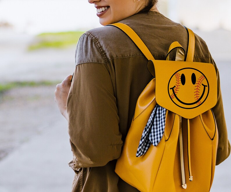 Retro Baseball Smiley Face SVG and PNG Layered Files Baseball - Etsy