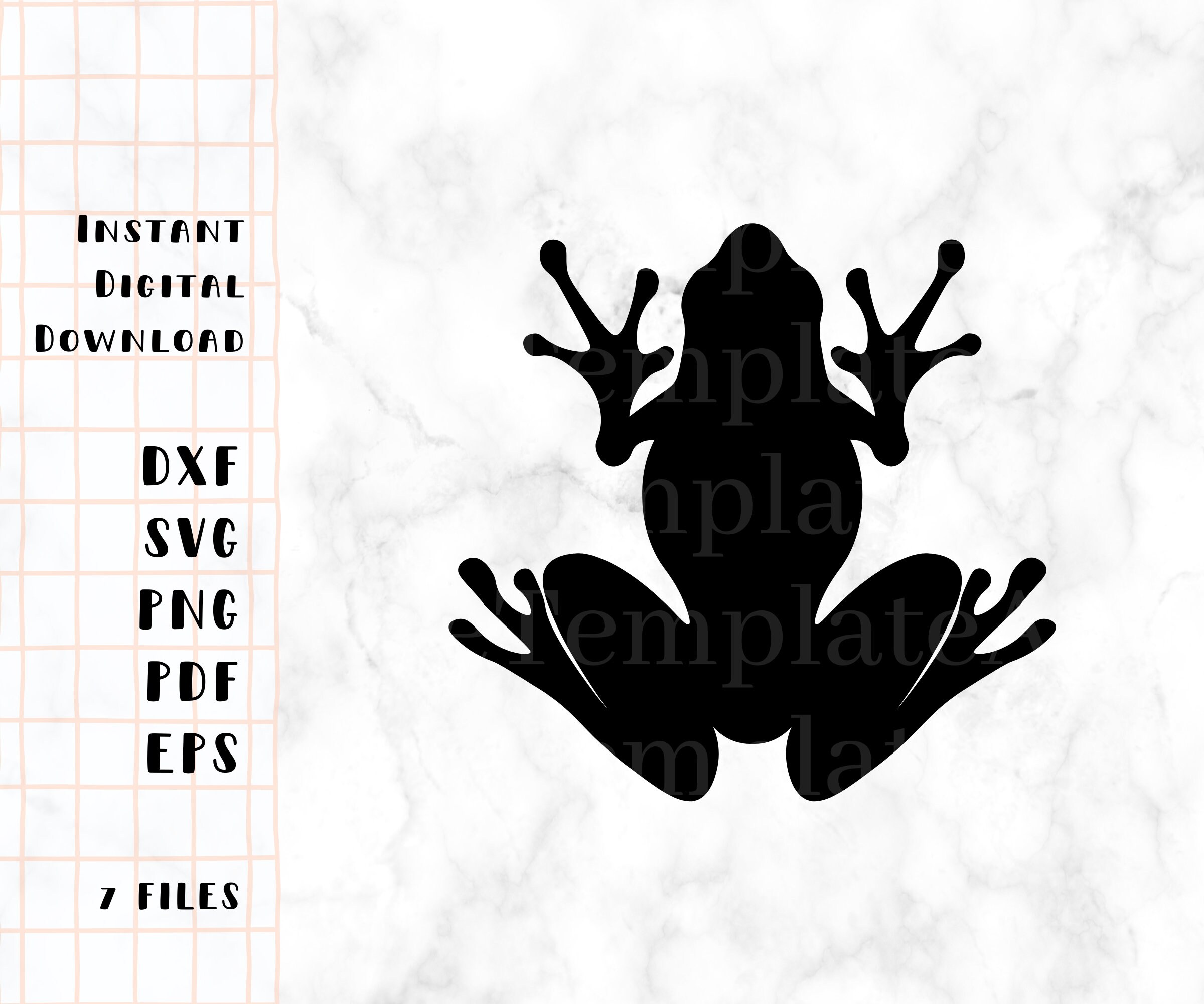 Silueta de rana rana clipart svg rana dxf silueta rana dxf - Etsy México