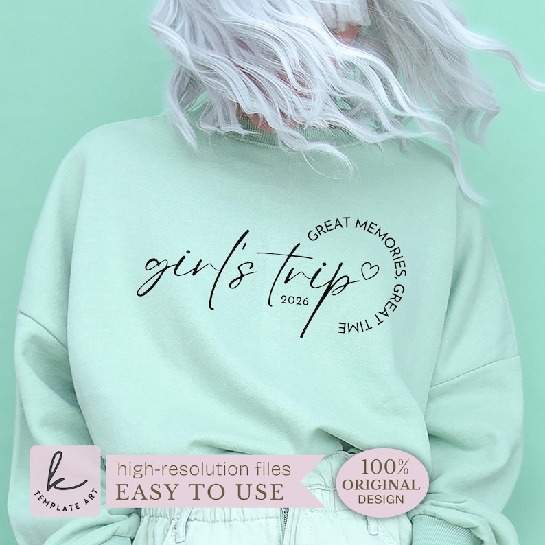 Camiseta Viagem das Meninas 2026 em SVG, Fim de Semana das Meninas em ...