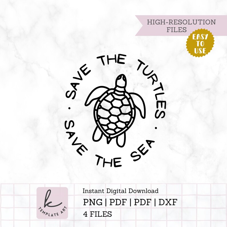 Save the Turtles T-shirt Svg and Png Save the Sea Png - Etsy