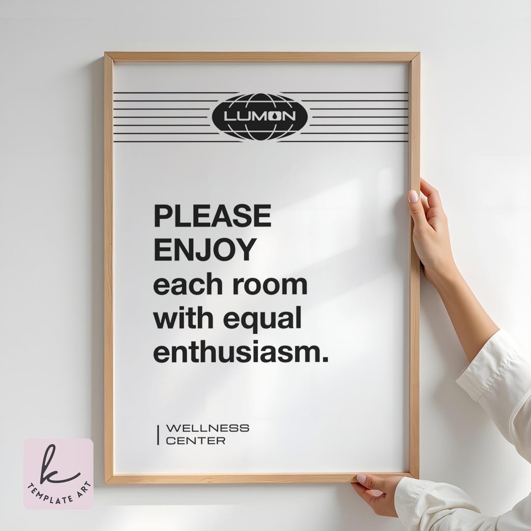 Severance Poster TV Show Inspired JPG ENJOY Room With Equal Enthusiasm ...