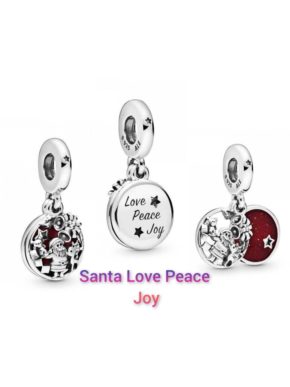 New Pandora Christmas Charms Collection S925 ALE - Etsy UK