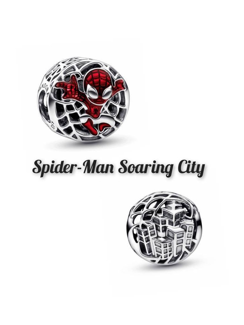New Pandora Marvel Spiderman Charms Collection S925 ALE - Etsy UK