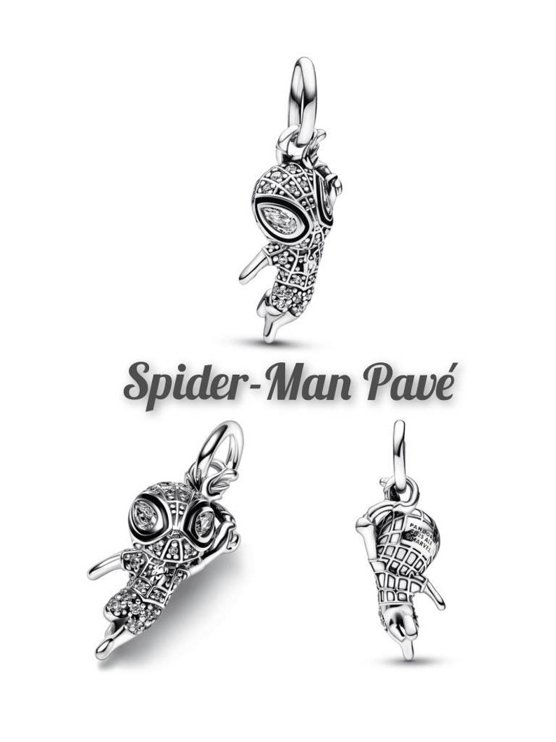 New Pandora Marvel Spiderman Charms Collection S925 ALE - Etsy UK