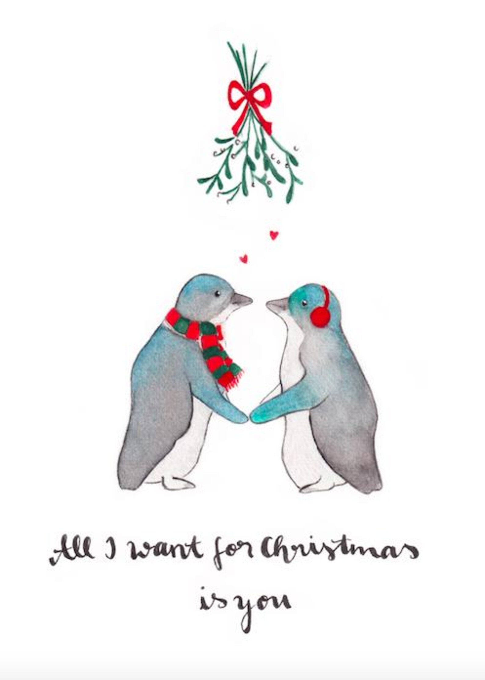 Cute Christmas Card | New Zealand Christmas Card | Penguin Card ...