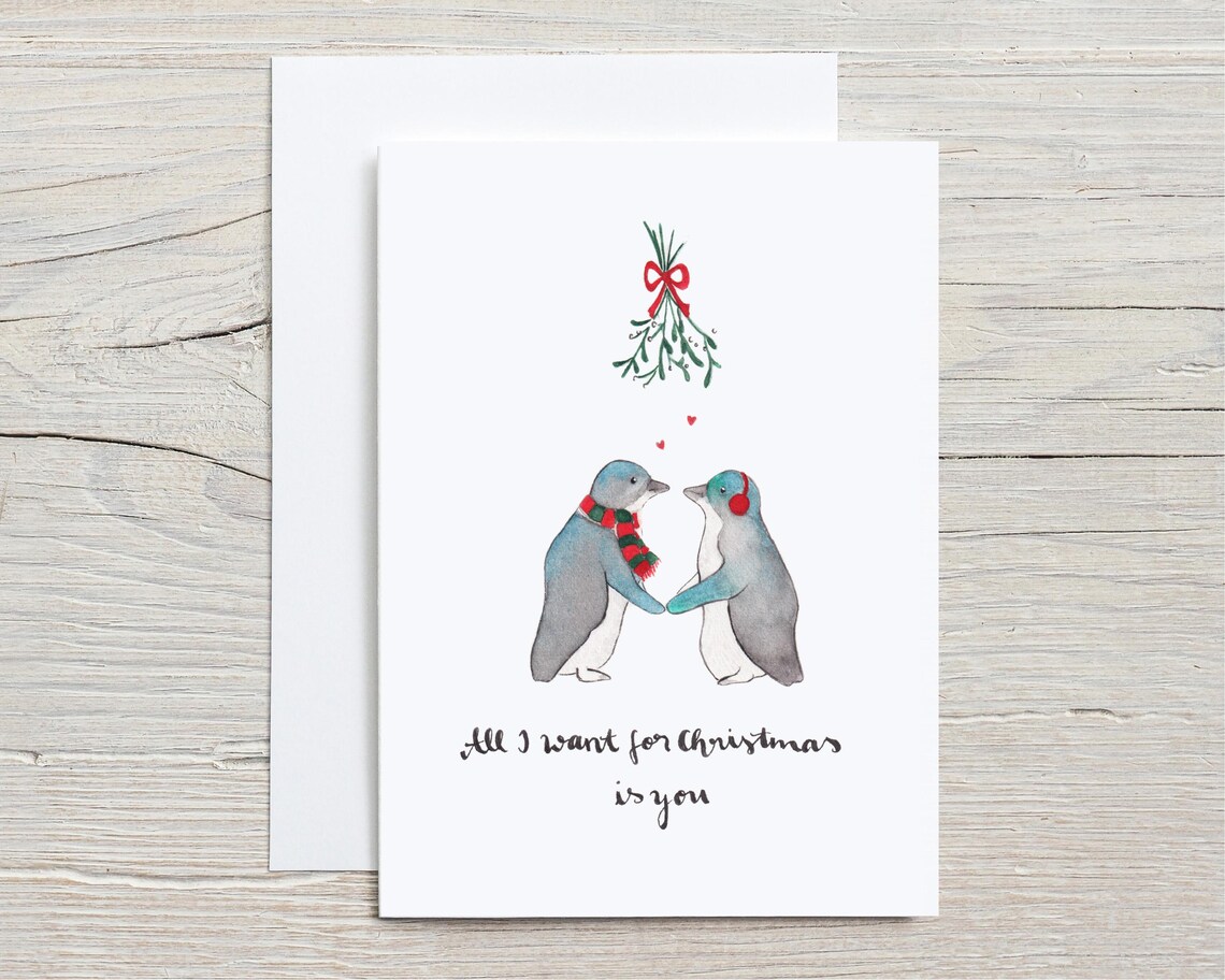 Cute Christmas Card | New Zealand Christmas Card | Penguin Card ...