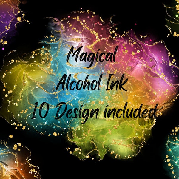 Alcohol Ink Print - Etsy