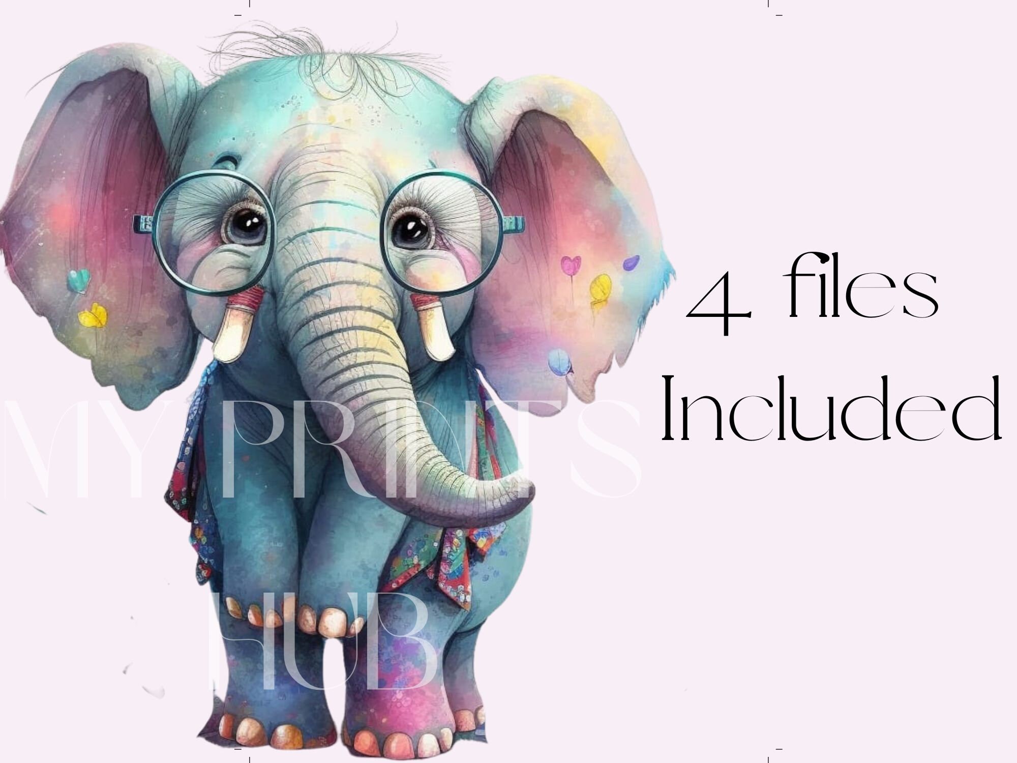 Elephant Watercolor Clipart Baby Elephant Clipart Watercolor - Etsy