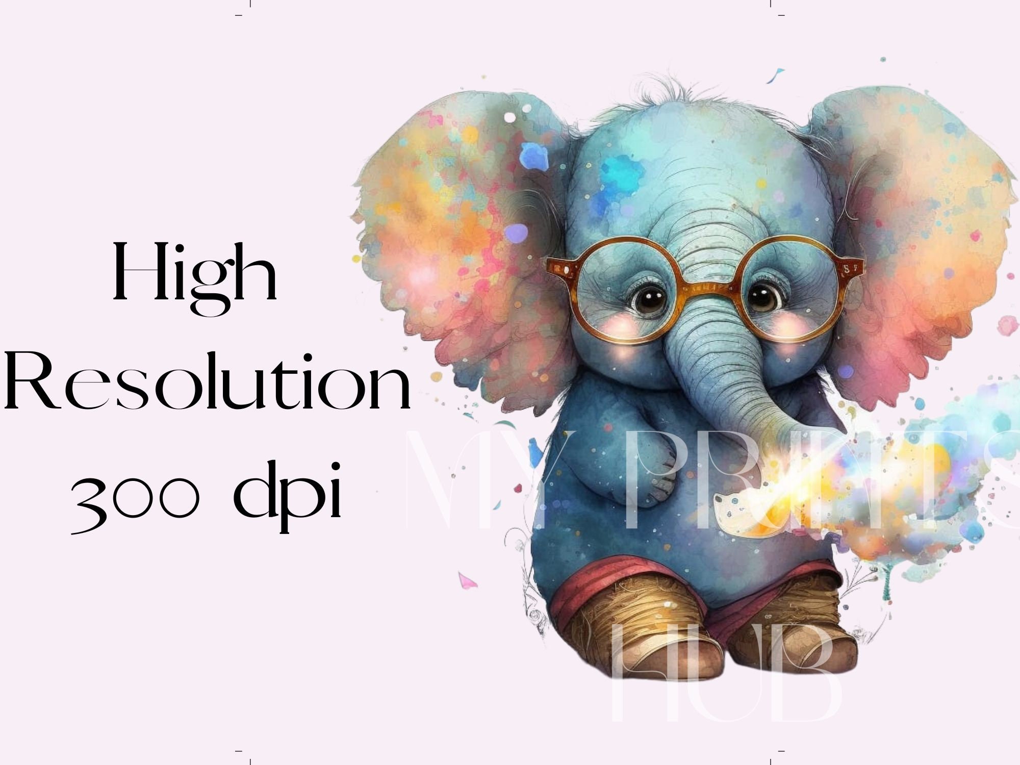 Elephant Watercolor Clipart Baby Elephant Clipart Watercolor - Etsy