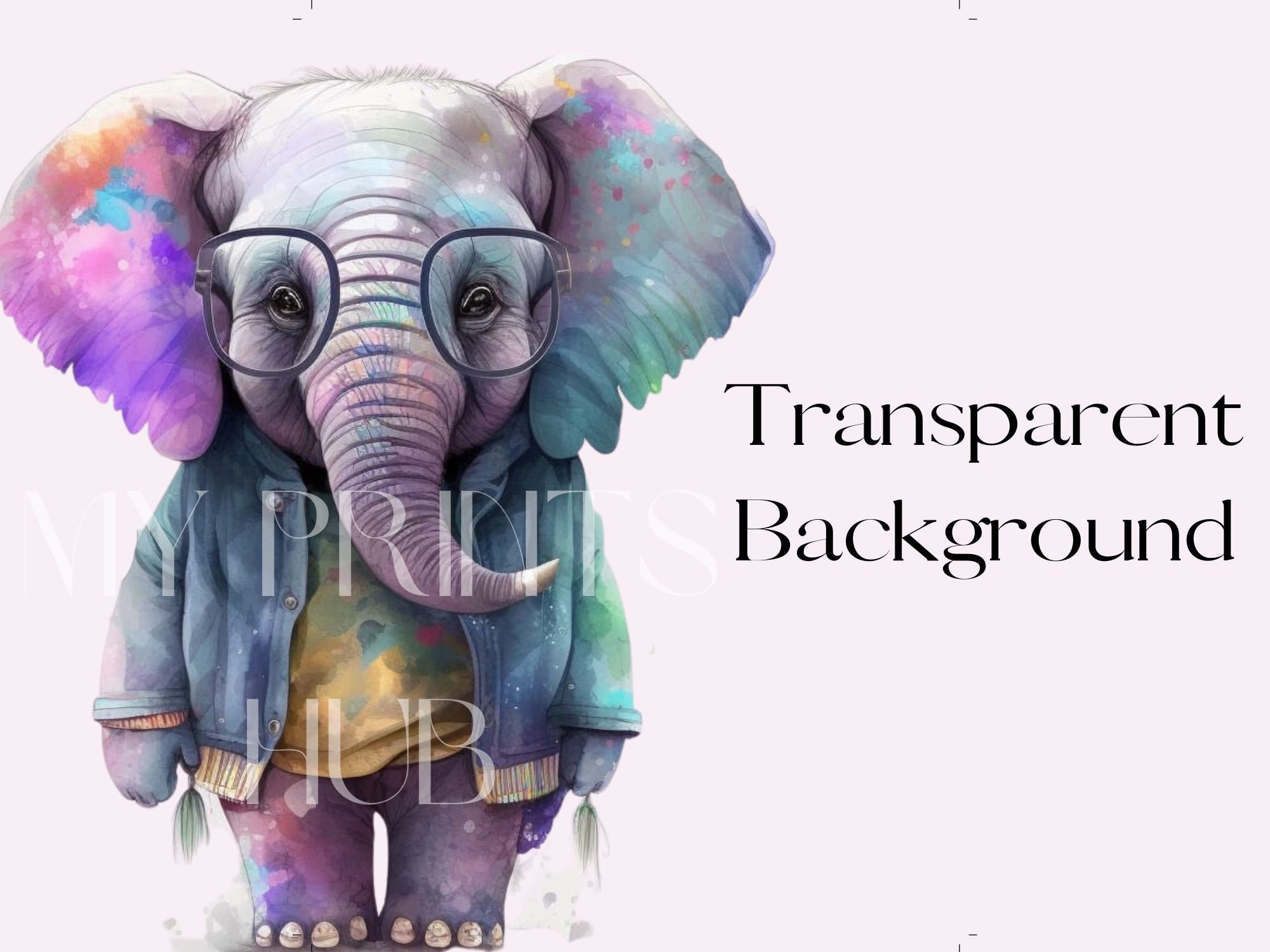 Elephant Watercolor Clipart Baby Elephant Clipart Watercolor - Etsy
