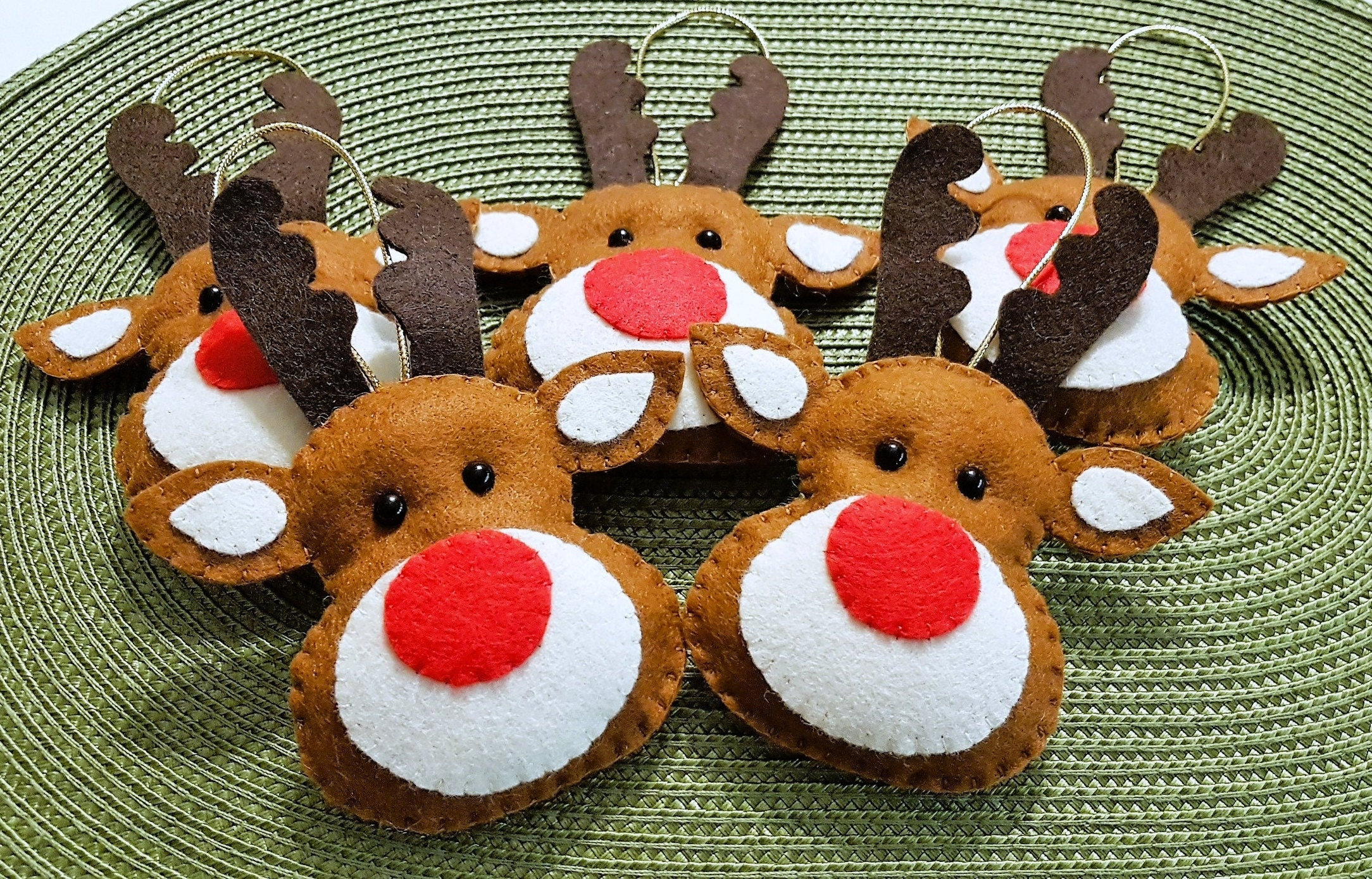 Felt Reindeer, Christmas Felt Decoration, Christmas Felt Ornament ...