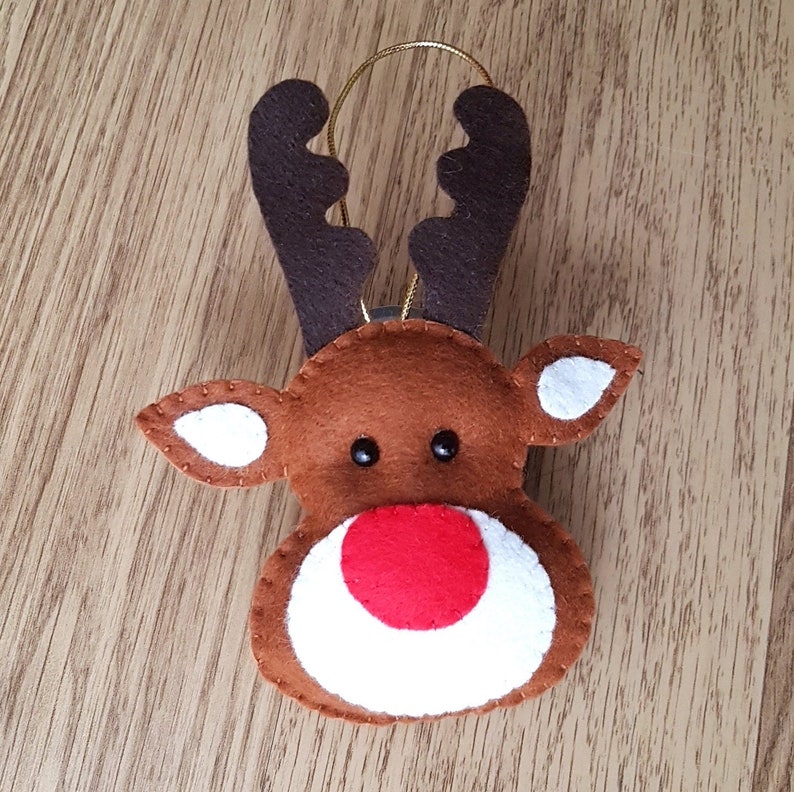 Felt Reindeer, Christmas Felt Decoration, Christmas Felt Ornament ...