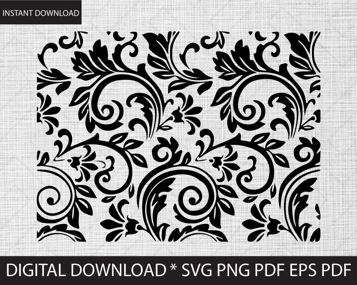 Wallpaper Pattern Svg - Etsy