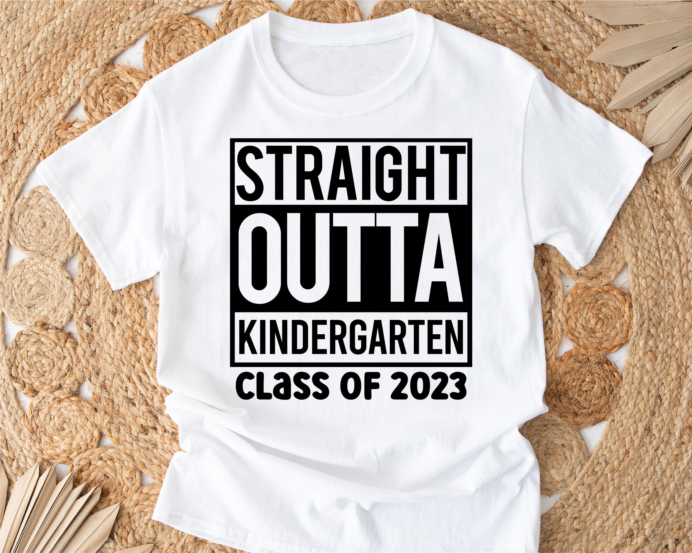Straight Outta Kindergarten Svg Kindergarten Graduation Last Etsy