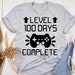 Level 100 Days Complete Svg, Gamer 100 Days of School Svg, Boy 100th ...