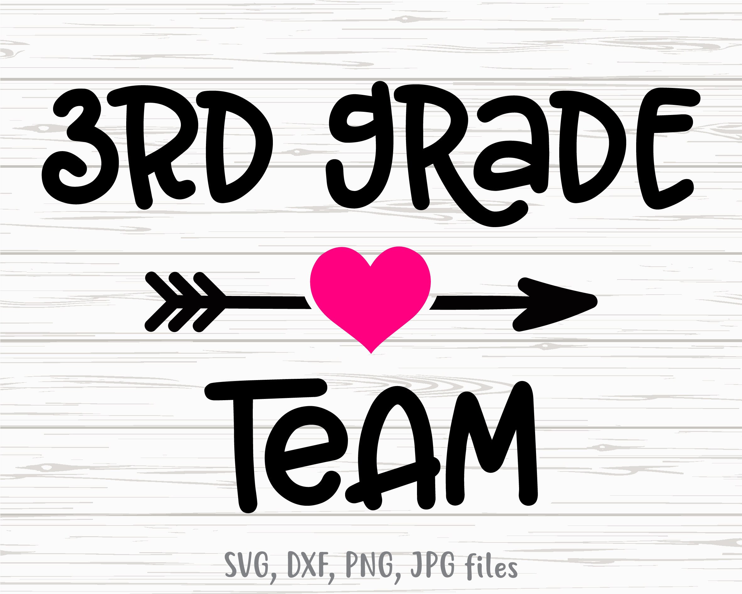 3rd Grade Team Svg 3rd Grade First Day of School Svg 3rd - Etsy