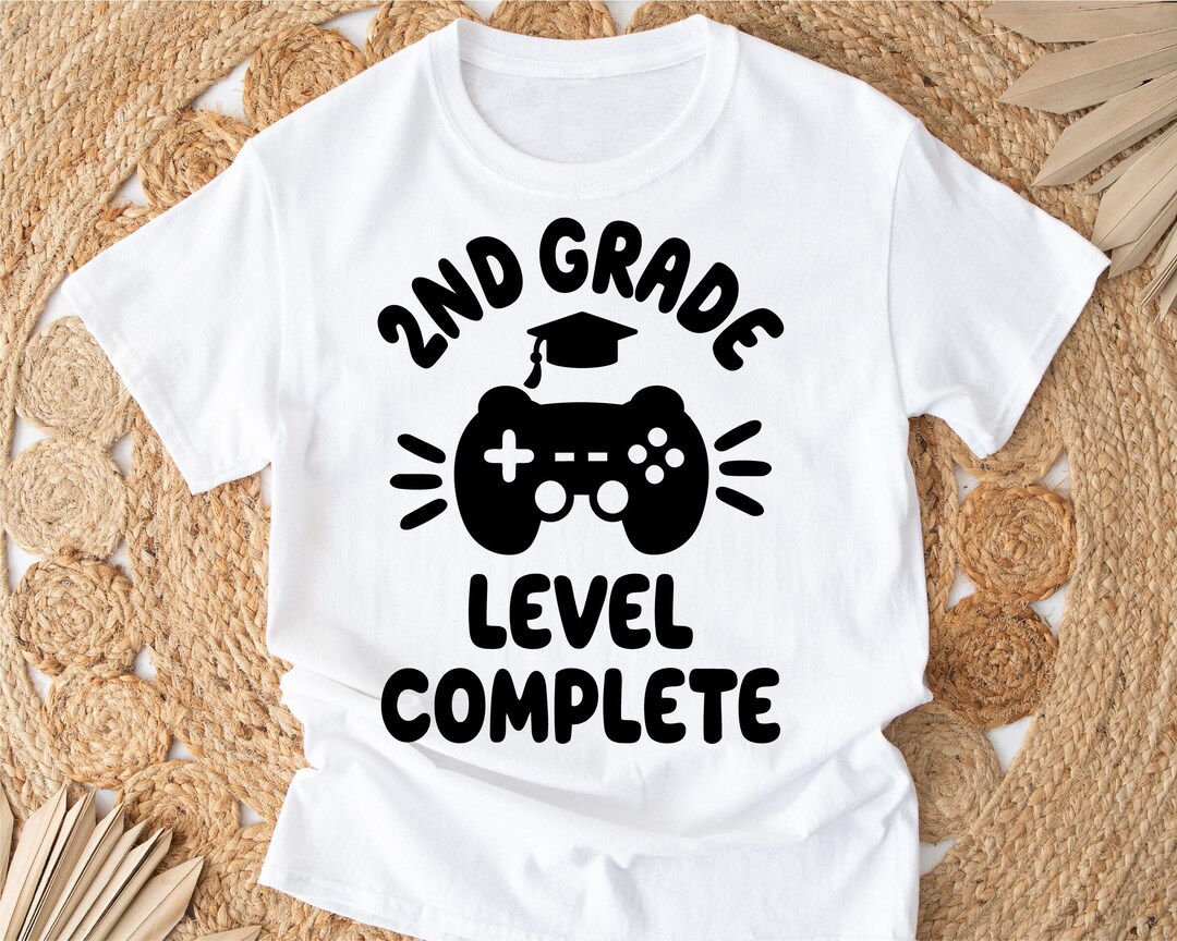 2nd Grade Level Complete Svg, Gamer Last Day of 2nd Grade Svg, Gaming ...