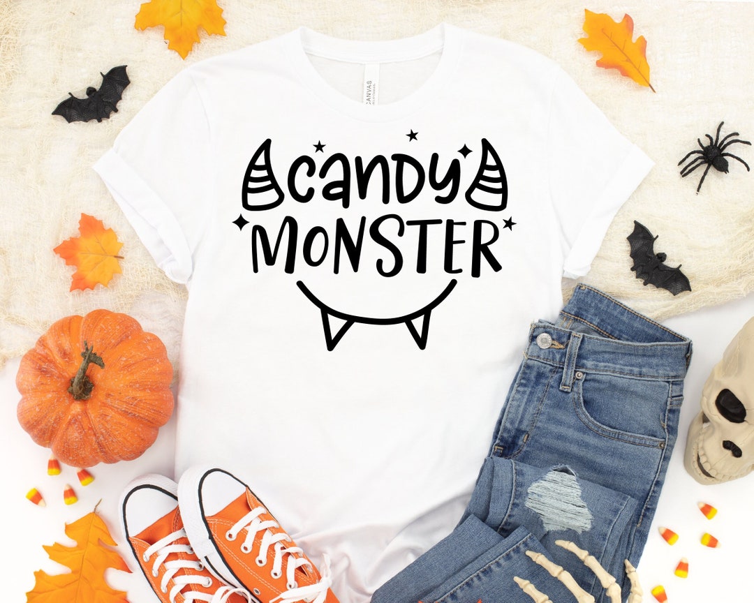 Candy Monster Svg, Kids Halloween Svg, Candy Svg, Baby Halloween Svg ...