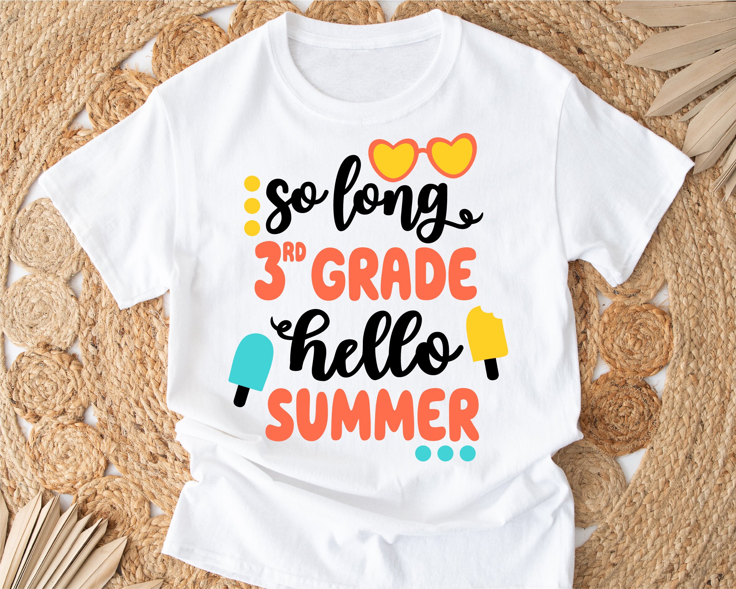 So Long 3rd Grade Hello Summer Svg Girl Last Day of 3rd Grade - Etsy
