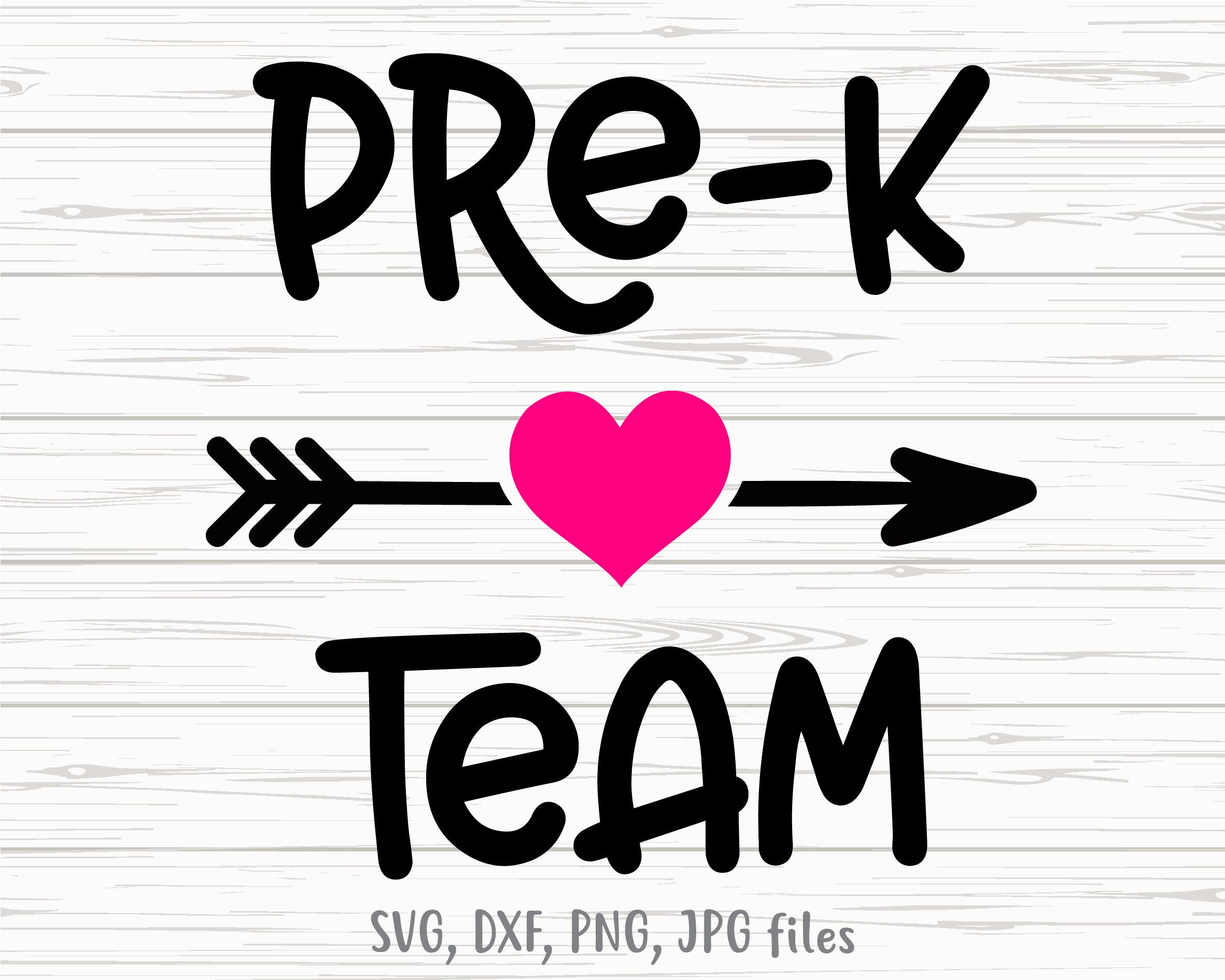 Pre-k Team Svg First Day of Pre-k Svg Pre-k Back to School - Etsy Israel