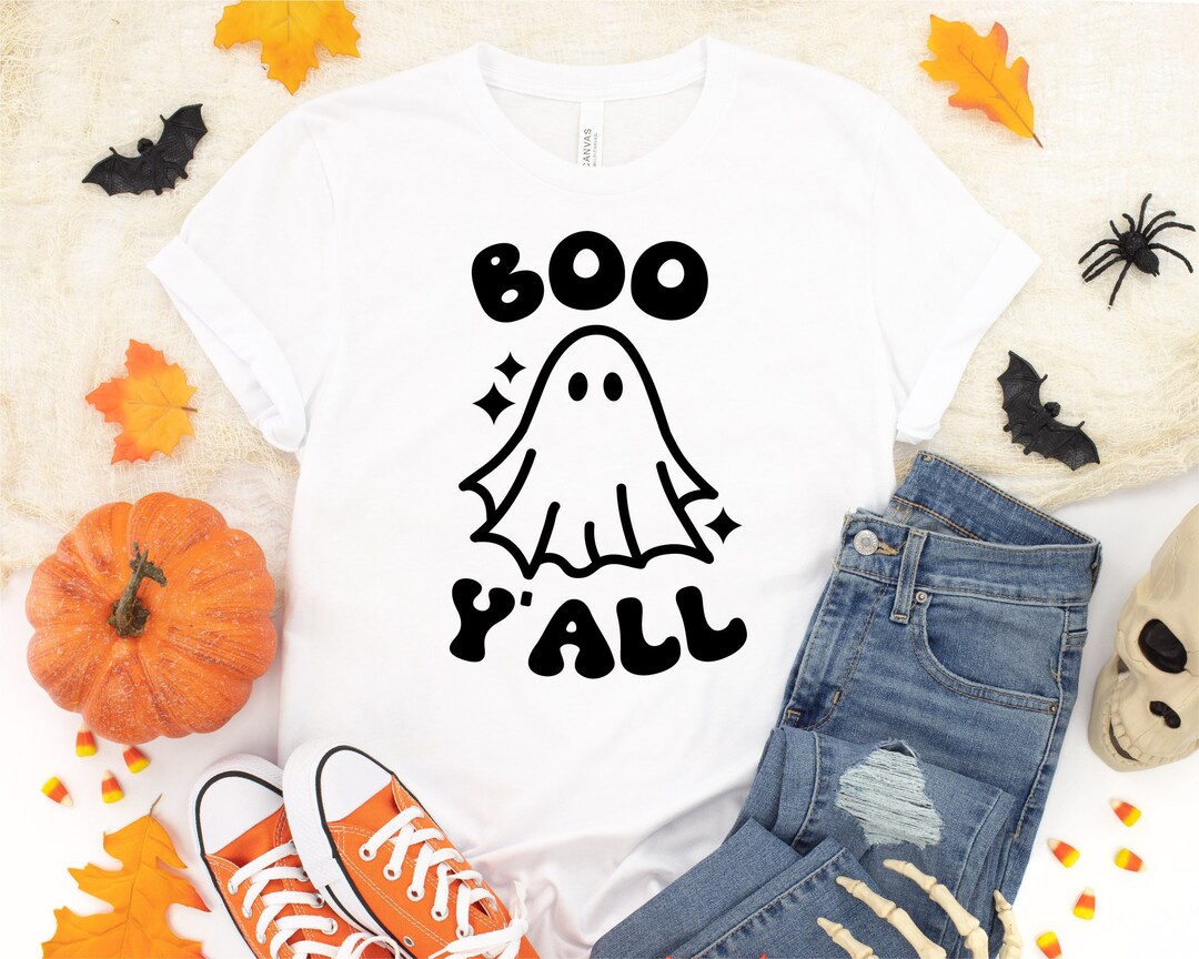 Boo Y'all Svg, Trick or Teat Svg, Boo Svg, Kids Halloween Svg, Spooky ...