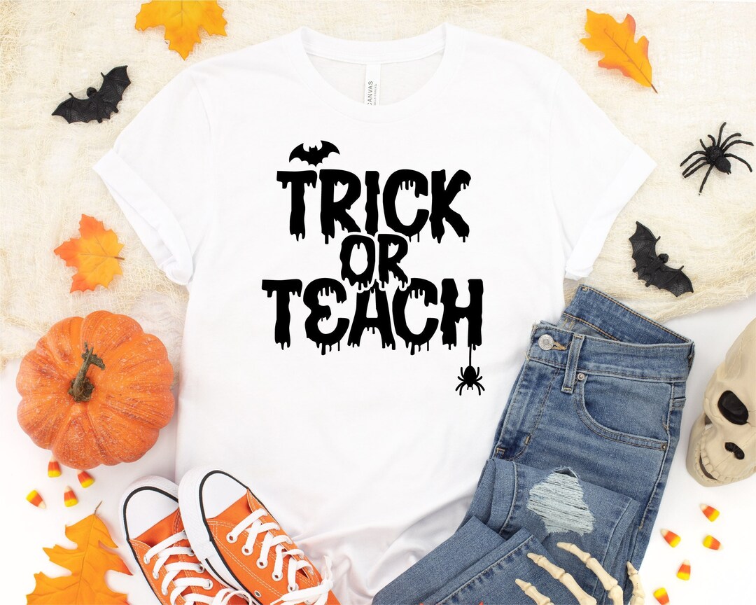 Teacher Halloween Svg, Trick or Teach Svg, Spooky Teacher Svg, Teacher ...