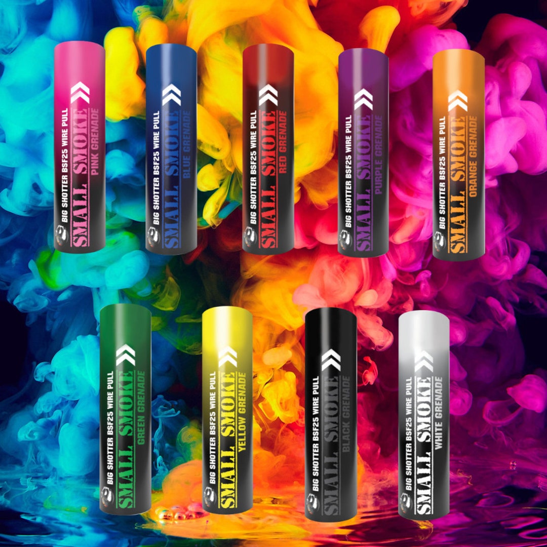 SMALL Wire Pull Smoke Bomb/cannon 30 Seconds for Weddings, Photoshoots ...