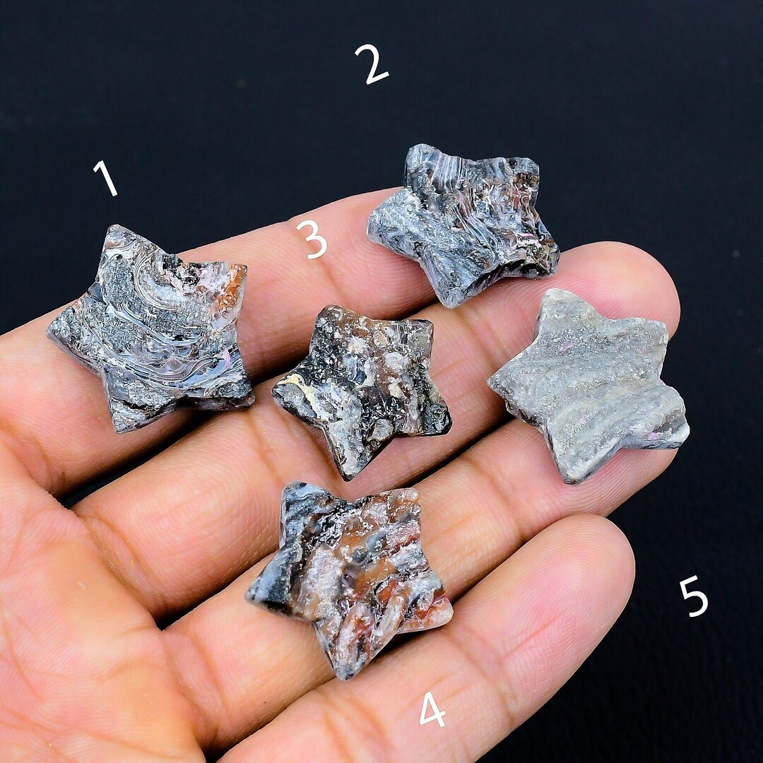 Natural Grey Desert Druze Rough Star Shape Cabochon High Quality ...