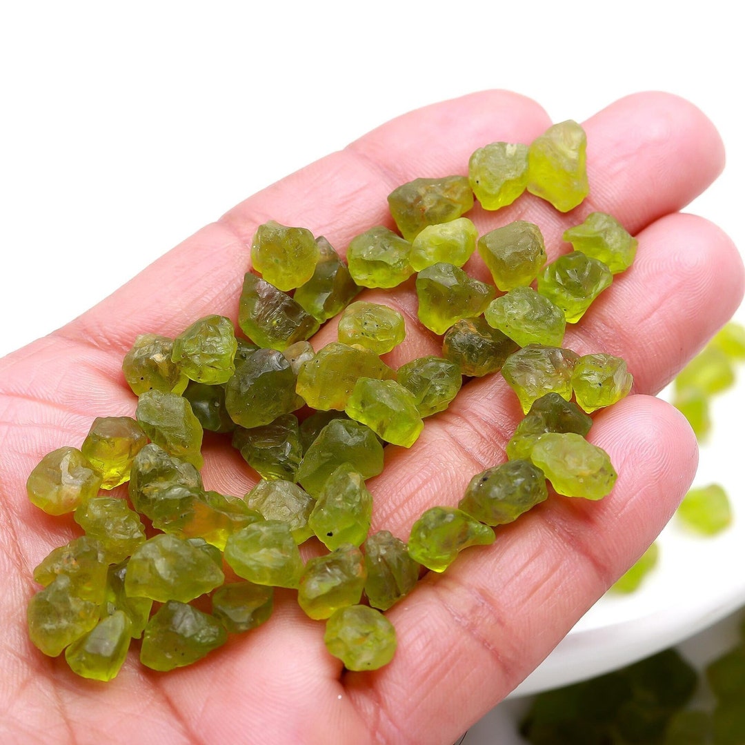 Peridot Raw Crystal, Green Peridot, Rough Peridot, Green Peridot Stone ...