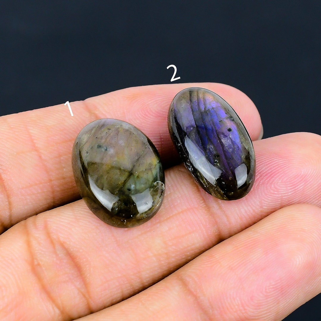 Untreated 17.55 Cts Purple Labradorite Cabochon, Blue Labradorite ...