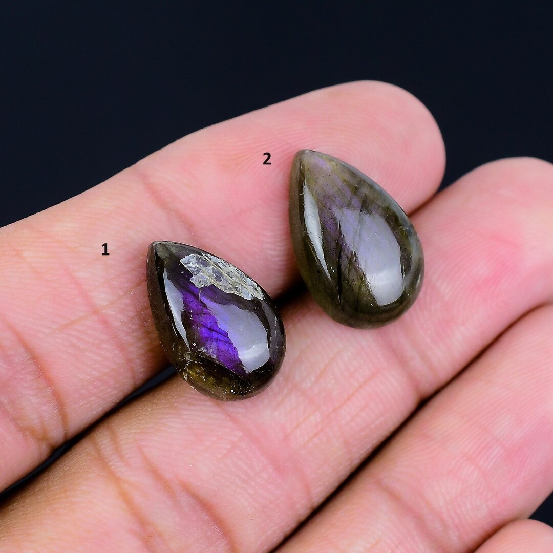 Genuine 9.80 Cts Purple Labradorite Gemstone/ Purple Labradorite ...