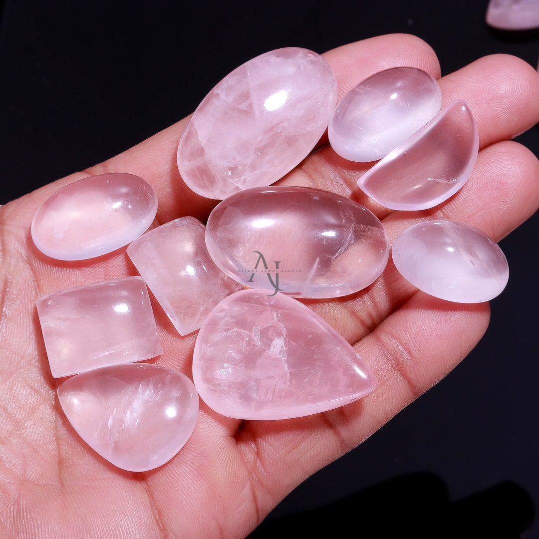 Rose Quartz Gemstone, Natural Rose Quartz Loose Lot, Rose Quartz Stones ...