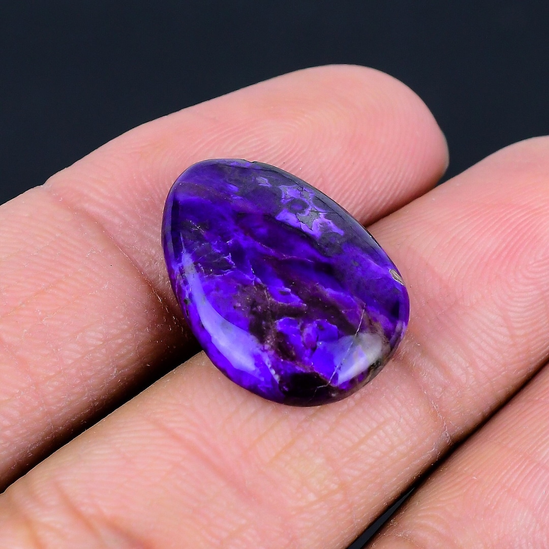 Real 15.00 Cts Cabochon Cut Sugilite Gemstone/ Sugilite/ Sugilite Fancy ...