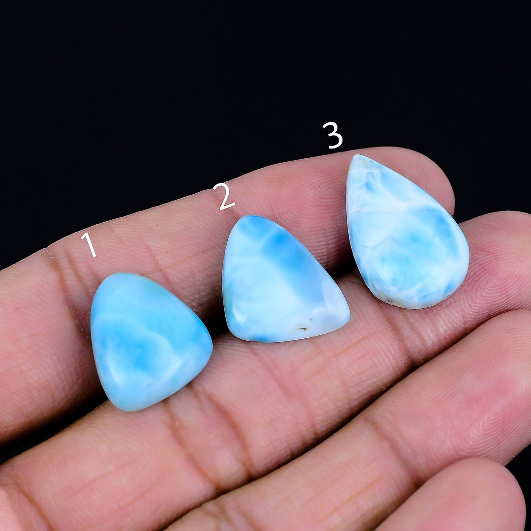 15.25 Cts Larimar Gemstone/ Blue Larimar Cabochon/ Fancy Larimar ...