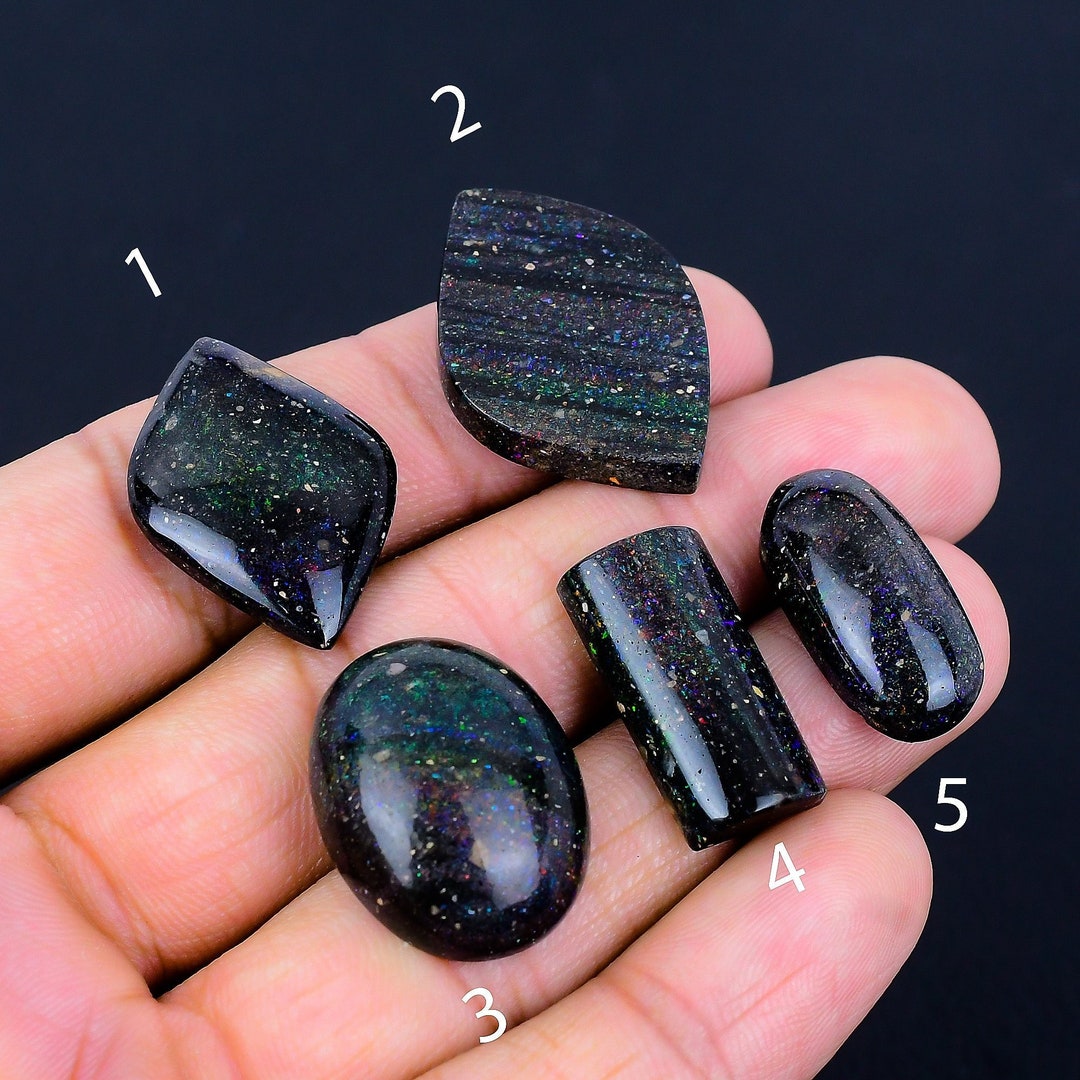 Natural 27.40 Cts Matrix Opal Cabochon, Black Fancy Opal Gemstone, Opal ...