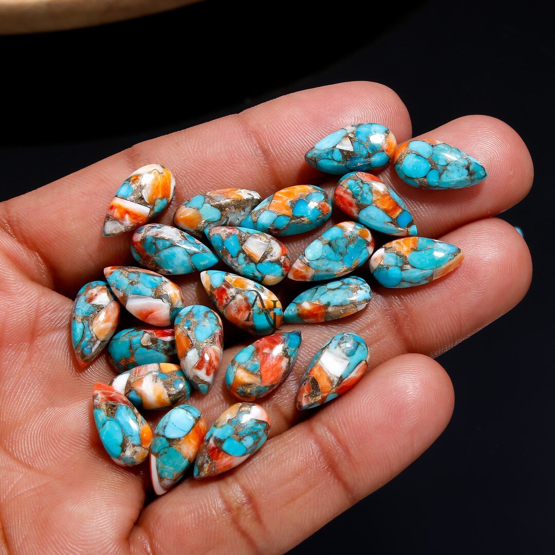 Valuable Oyster Turquoise, Spiny Multi Color Turquoise, Loose Gemstone ...