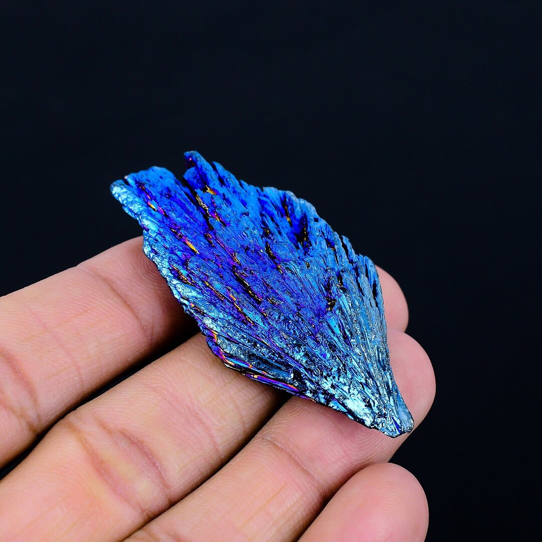 Authentic 107.90 Cts Titanium Druzy Drusy, Blue Titanium Druzy Gemstone ...