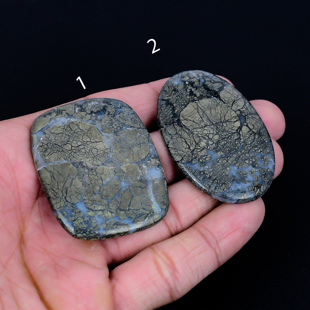 Untreated 118.65 Cts Marcasite Cabochon, Silver Marcasite Gemstone ...